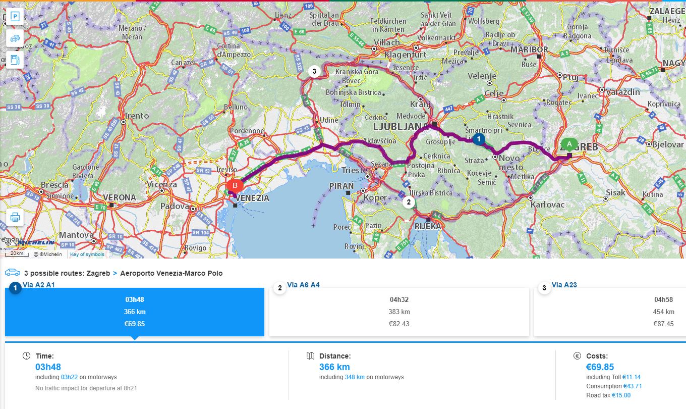 Do Venecije i nazad s petodnevnim parkingom u zračnoj luci za 23 eura ...